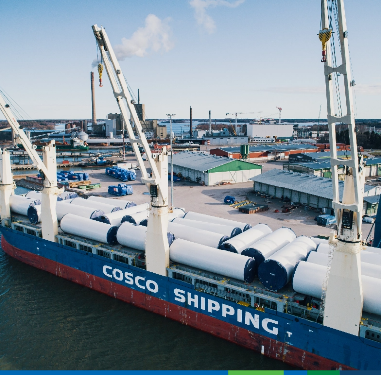 Wind turbine logistics - Oy Blomberg Stevedoring Ab